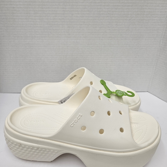 CROCS | Shoes | Crocs White Platform Clogs | Poshmark